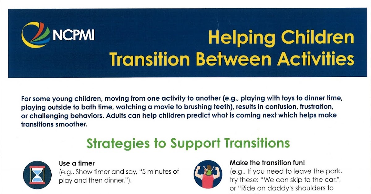 Chadron Primary School: Helping Children Transition Between Activities