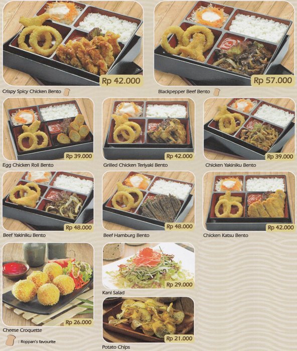 Harga Menu Roppan dan Lokasi di Jakarta Terbaru 2017