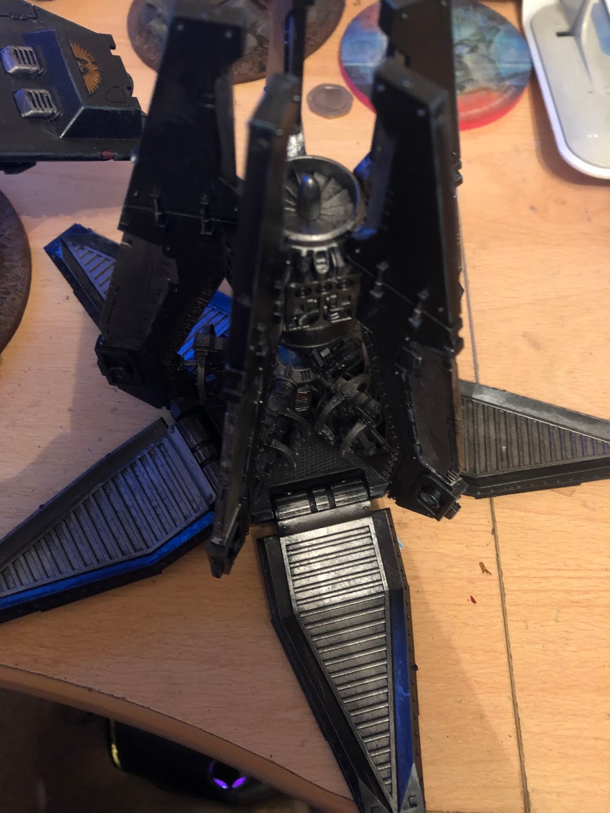 WeeMen: Deathwatch - Corvus Blackstars and Drop Pod - Completed