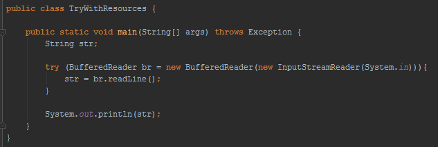 BrainQuay.com: Java | try with resources statement