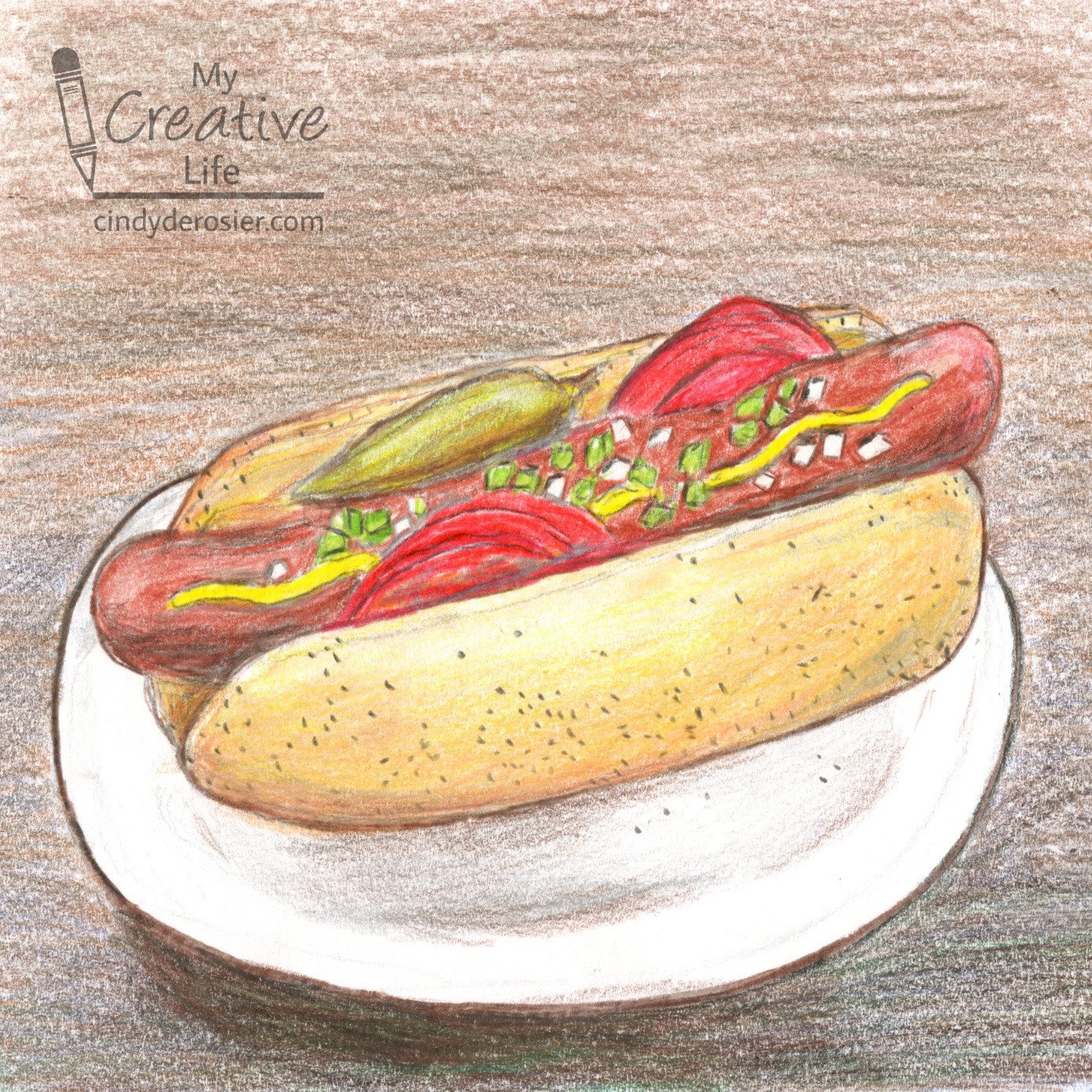 How To Draw A Hot Dog