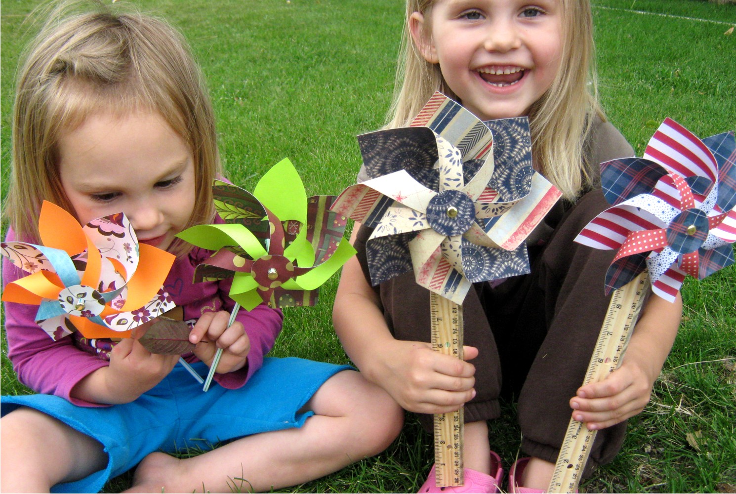 5 daughters: Pinwheels for the Fourth of July!