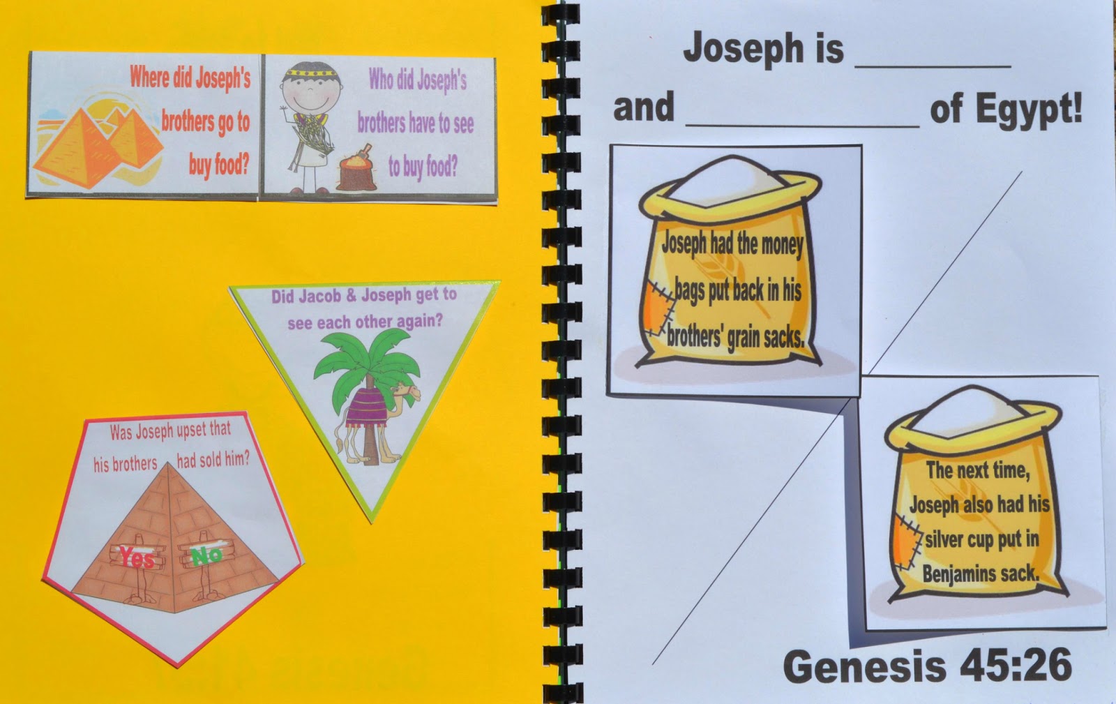 Bible Fun For Kids: Genesis: Joseph Reunited With His Family in Egypt