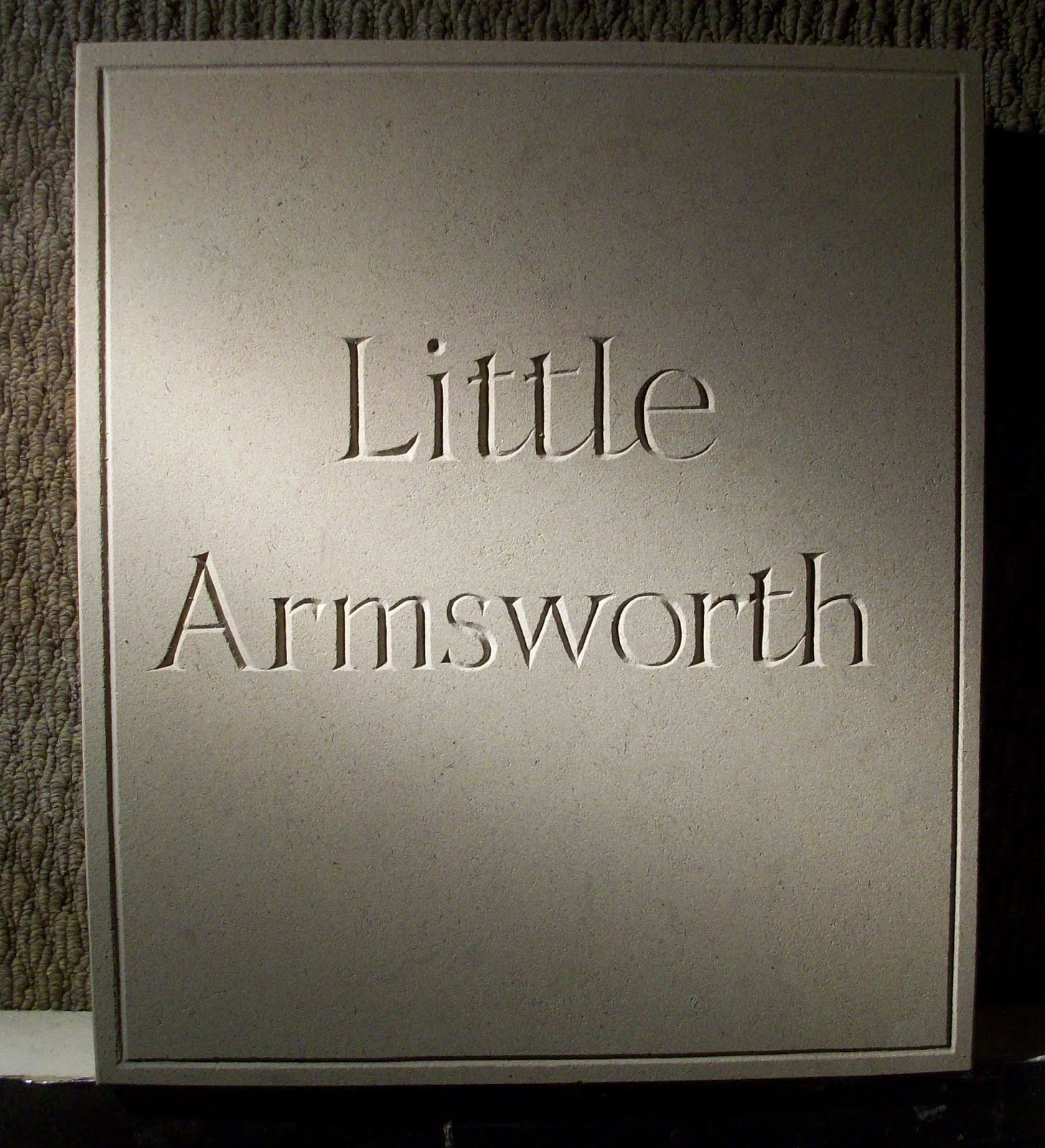 STONE4SALE: HOUSE NAMES, NUMBERS and LETTERING