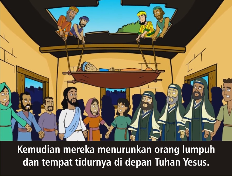 Komik Alkitab Anak: Tuhan Yesus Menyembuhkan Orang Lumpuh