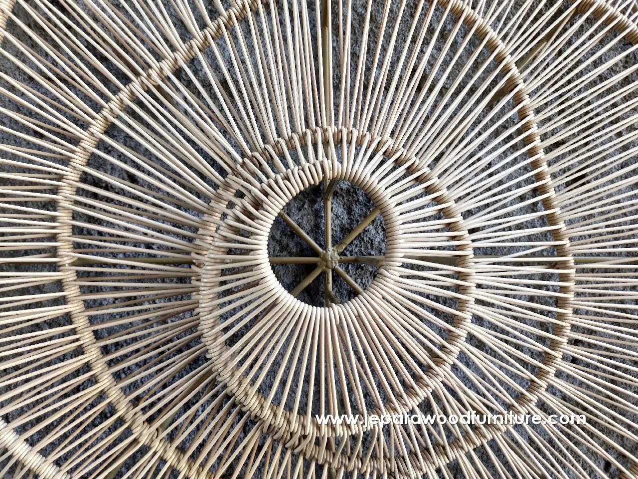 Outdoor Wicker Flower Artwork » Jepara Wood Furniture