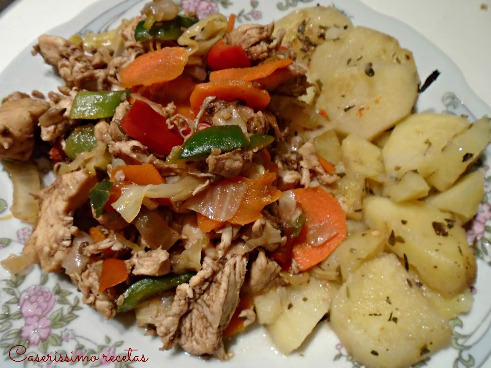 POLLO ORIENTAL CON PAPAS EXPRESS | Caserissimo