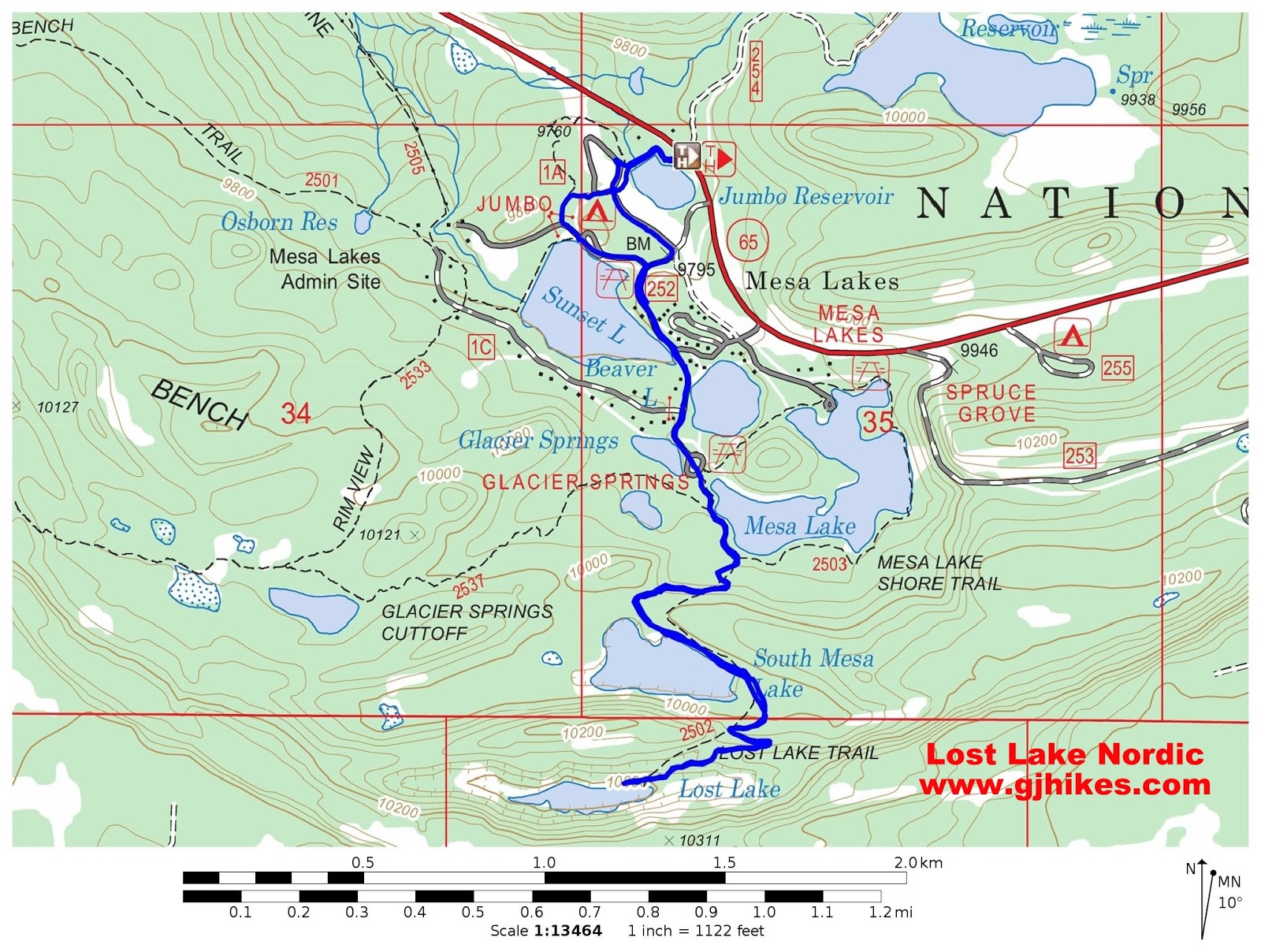 gjhikes.com: Lost Lake Nordic