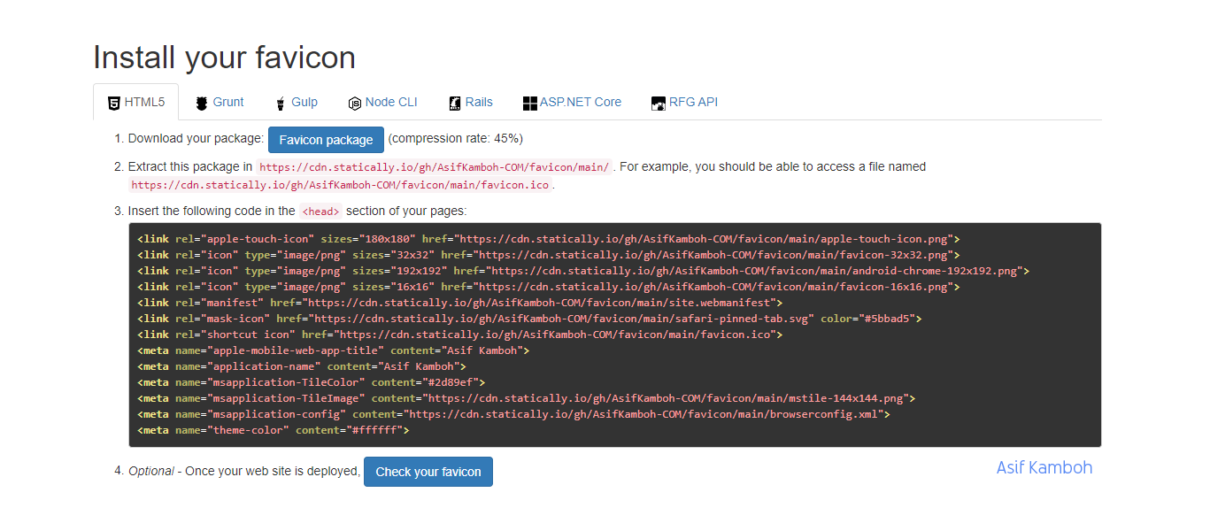 How to Create and Add a Favicon to a Blogger Blog? - Asif Kamboh