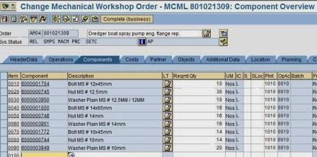 SAP Consultant,Bangladesh: SAP Plant Maintenance Order