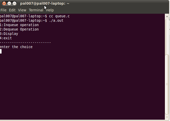 Queue Implementation Using Array
