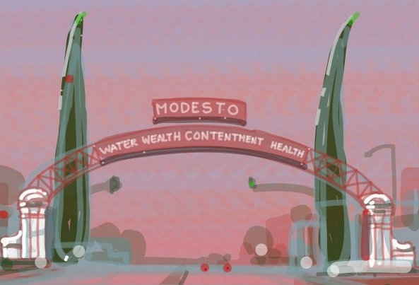 drawing (on) the world: Modesto Gate