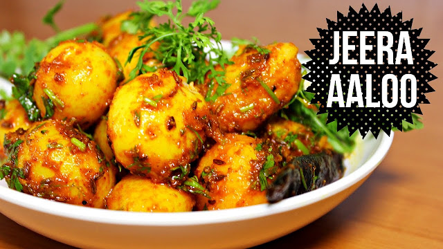 How to make Restaurant style Jeera Aloo / Aloo Jeera - Potato & Cumin ...