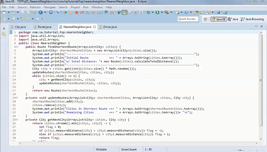 Prototype Project: Traveling Salesman Problem (TSP) By Nearest Neighbor ...