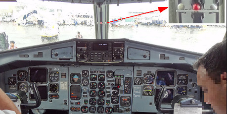 What is the instrument located just above the dashboard on the CJ4 ...