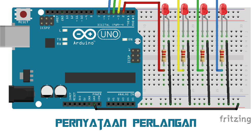 pernyataan perulangan for pada pemrograman arduino #5 - D-Robotic Education
