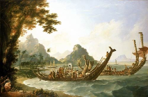 History Map New Zealand: 1769 James Cook first visit