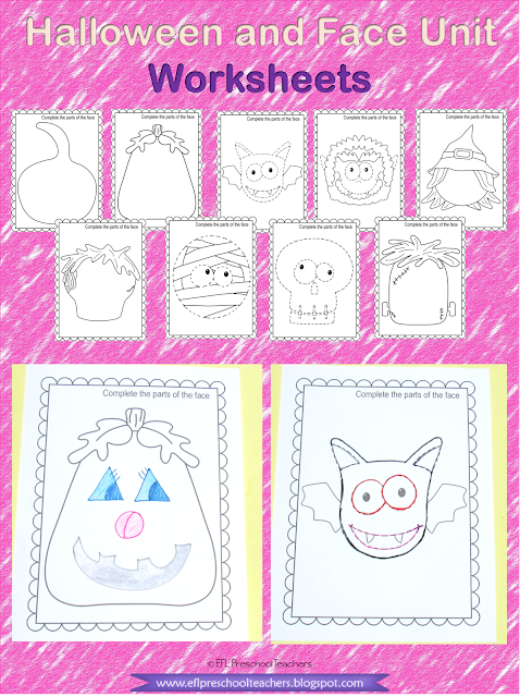 ESL/EFL Preschool Teachers: Face Theme Awards, Craft and Holidays for ...