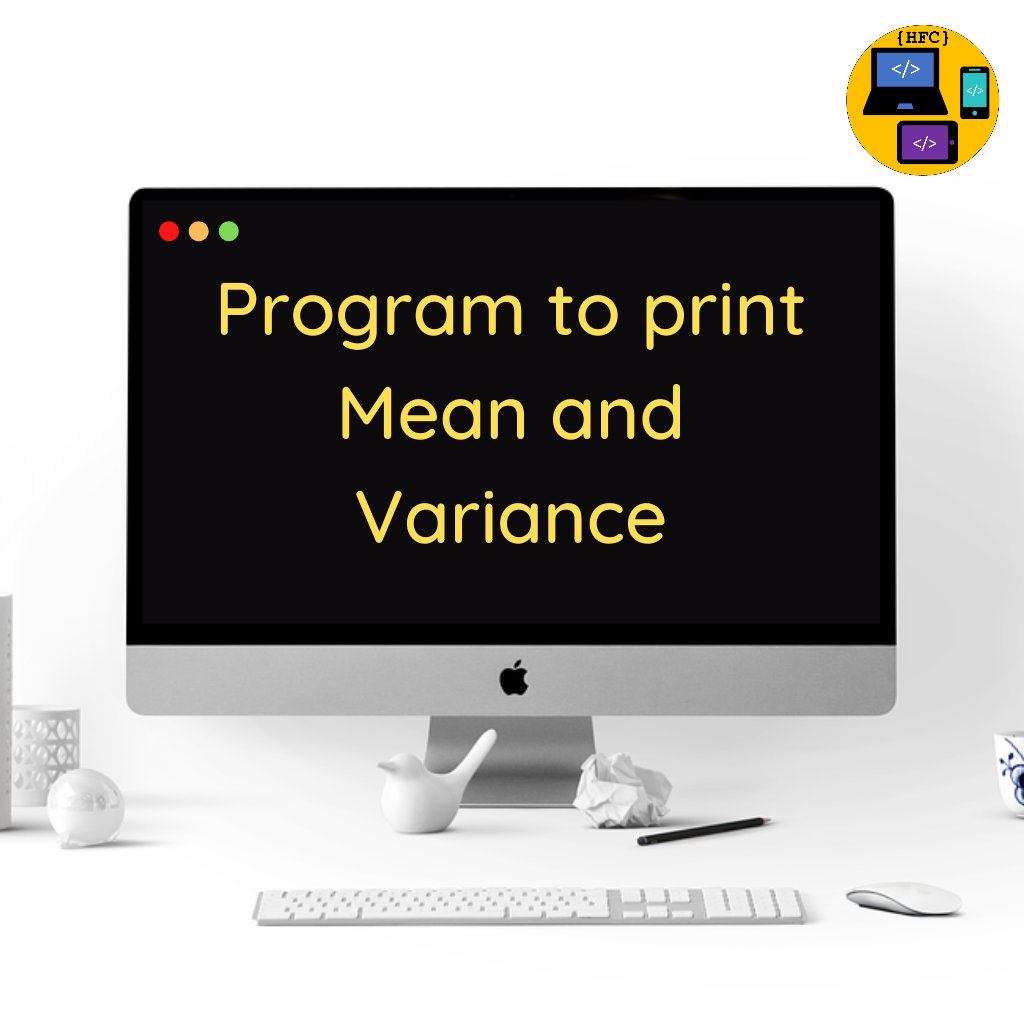 Mean and Variance in C || Arithmetic operations || C programming