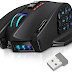 UtechSmart Venus Pro RGB Wireless MMO Gaming Mouse, 16,000 DPI Optical ...