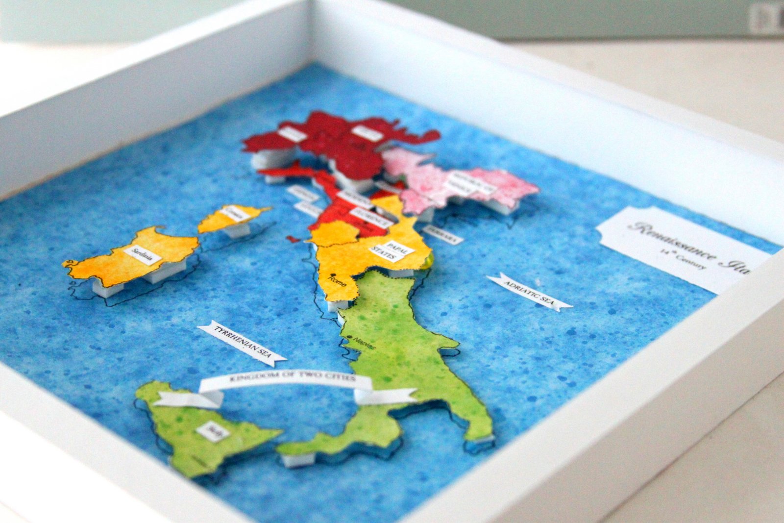 Li'l Buck's Creations: Diorama 14th Century Renaissance Italy Map