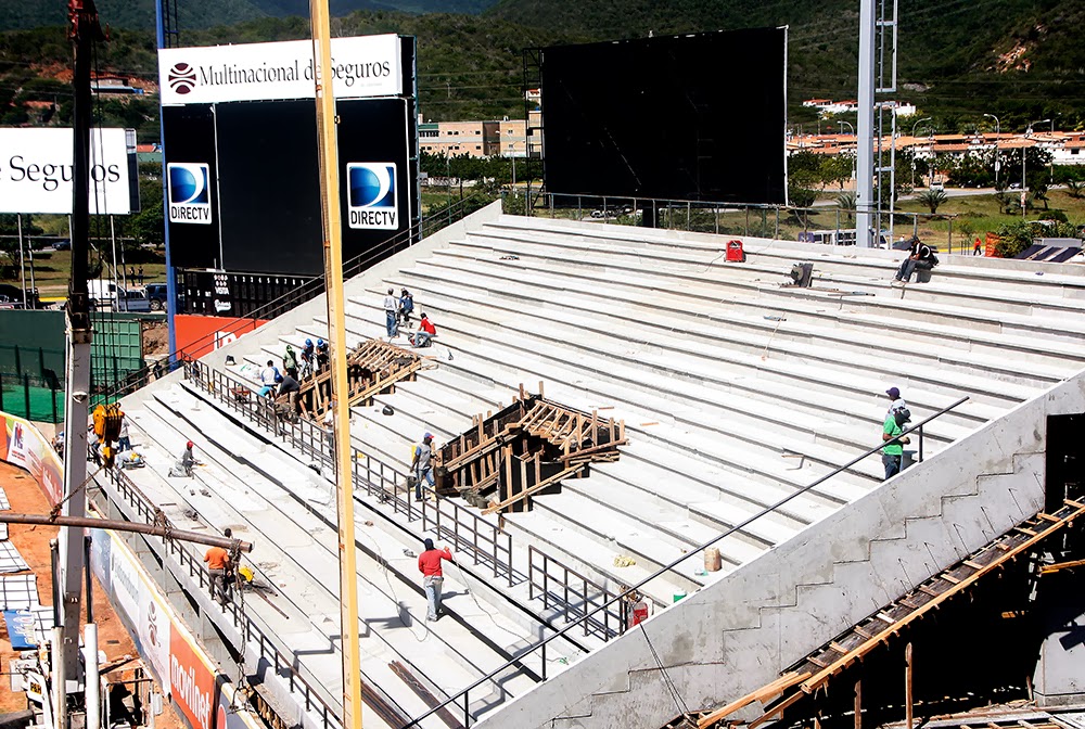 Juventud con mata: Gradas del estadio Nueva Esparta se construyen ...