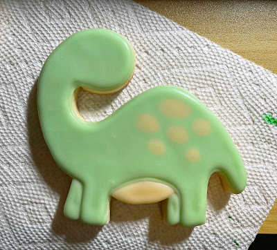 The Bake More: Baby Brontosaurus Shower Cake
