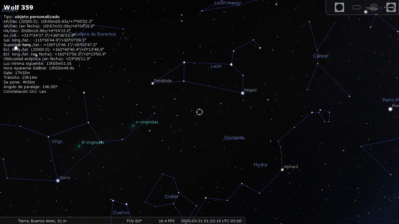 Infobservador: Proxima and Wolf 359 star charts - New Horizons Parallax ...