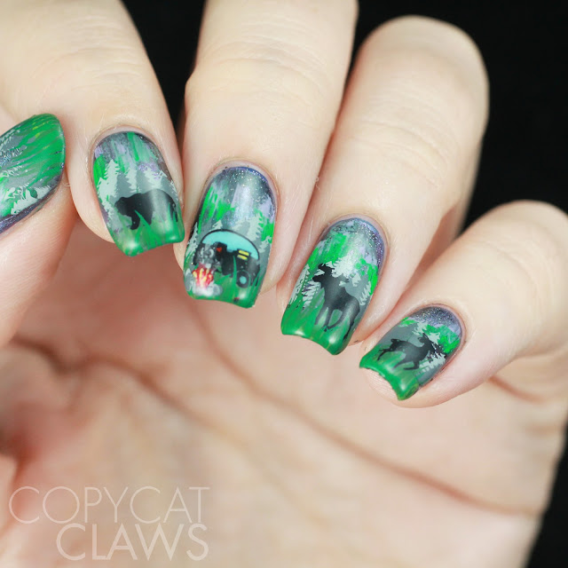 Copycat Claws: The Digit-al Dozen does Vacation - Camping Nails