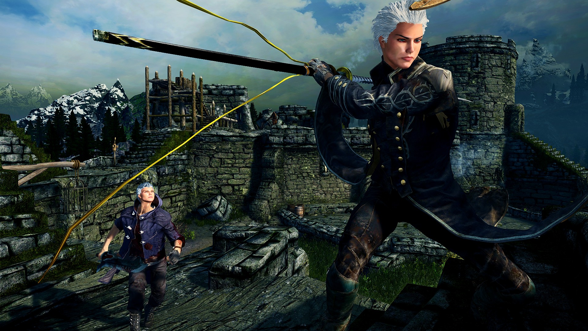 Skyrim: devil may cry 5 suit