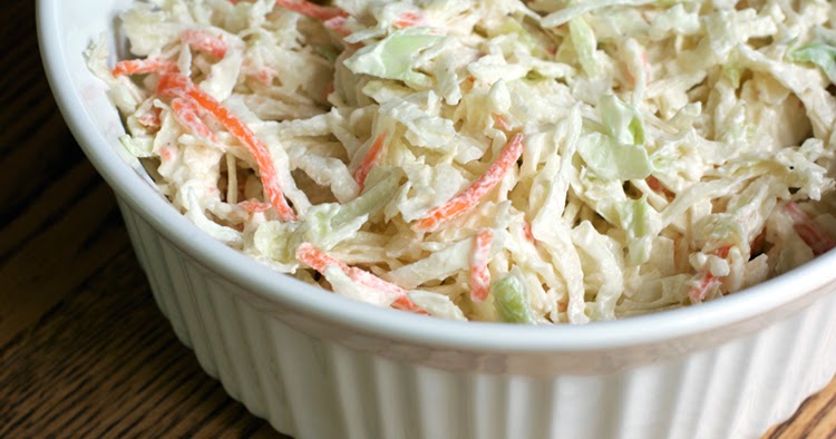 A Less Processed Life: What's On the Side: Easy Coleslaw for a Crowd