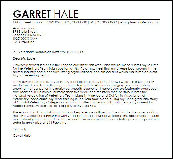 Cover Letter For Vet Tech Resume Letter cover-letter-for-vet-tech-resume-letter