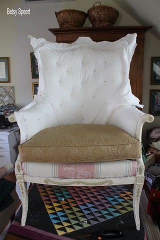 Betsy Speert's Blog: Upholstering the Inside Back of a Chair: Chapter 2