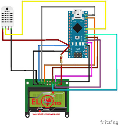 Interfacing of DHT11 Temperature and Humidity Sensor with Arduino Nano