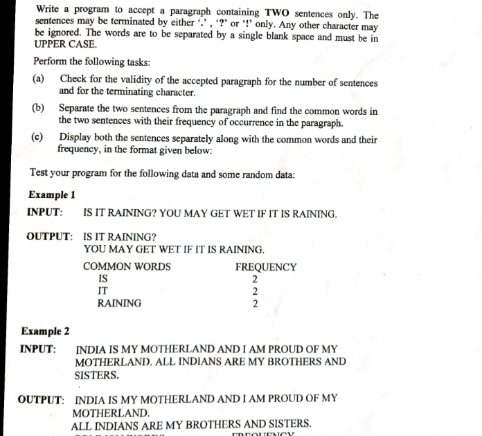 Isc Computer Science Practical Solved Questions Isc Computer Practical 2021 Question 2 3367