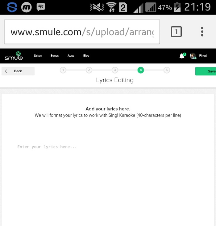 http://www.nonstopmusic.com: Cara Upload Song Book Smule Dari HP Android