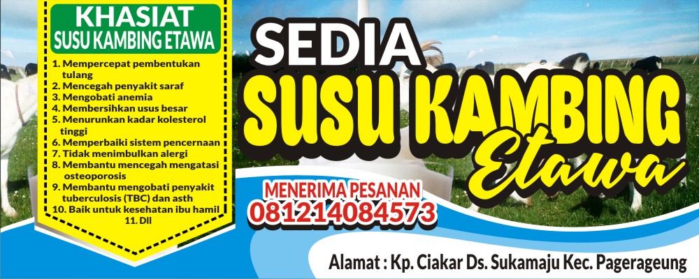 Download Contoh Banner Susu Kambing Etawa.cdr - KARYAKU