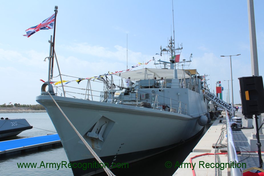 NAVDEX 2021: UK Navy displays Sandown-class minehunter HMS Penzance ...