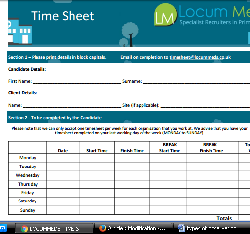 locum meds timesheet