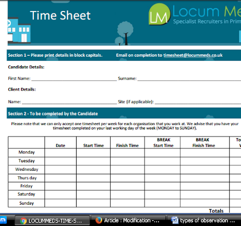 locum meds timesheet