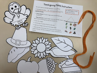 Thanksgiving Mobile Craft - The Learning Curve