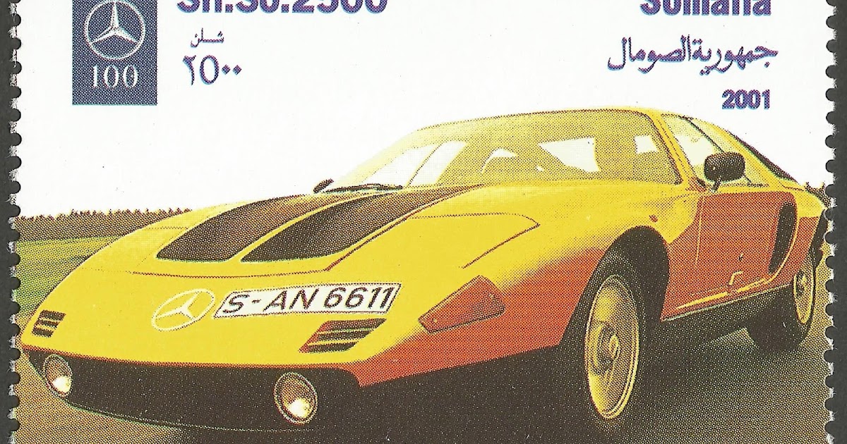Stamps: Stamp Somalia (2001) Mercedes Benz C111