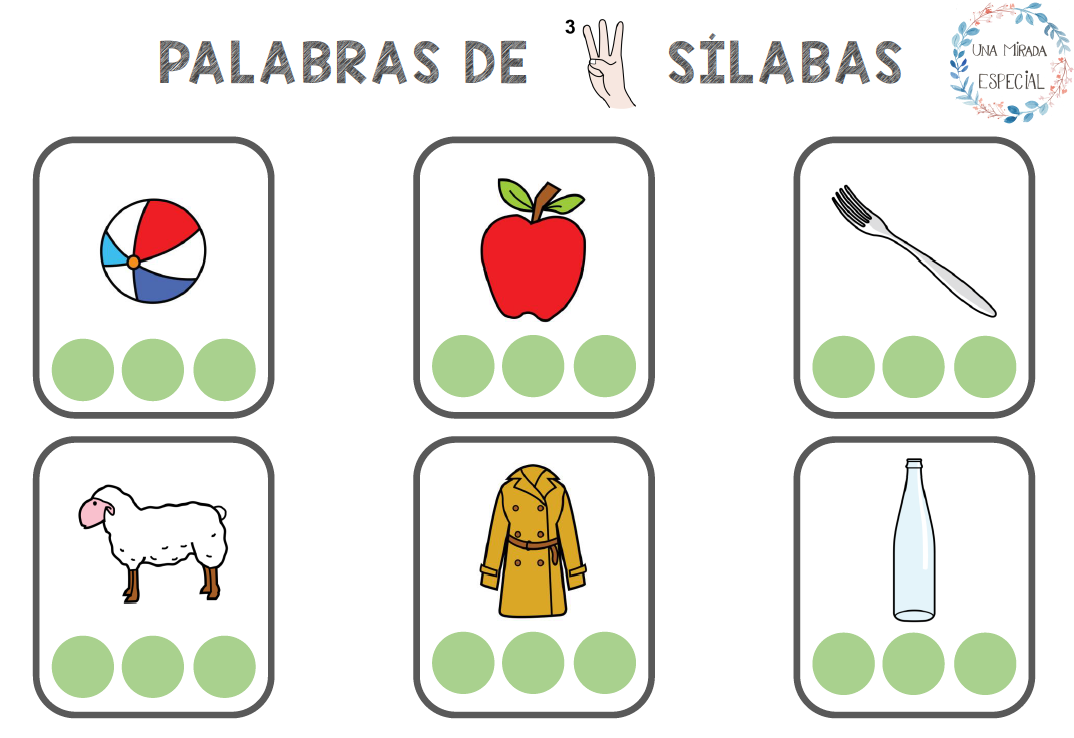 Actividad Infantil: Conteo de sílabas