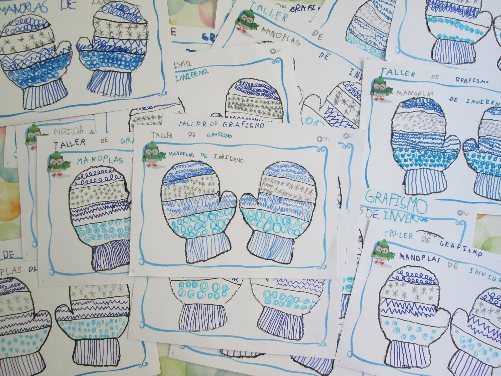 Escuela con Vida: TALLER DE GRAFISMO: MANOPLAS DE INVIERNO