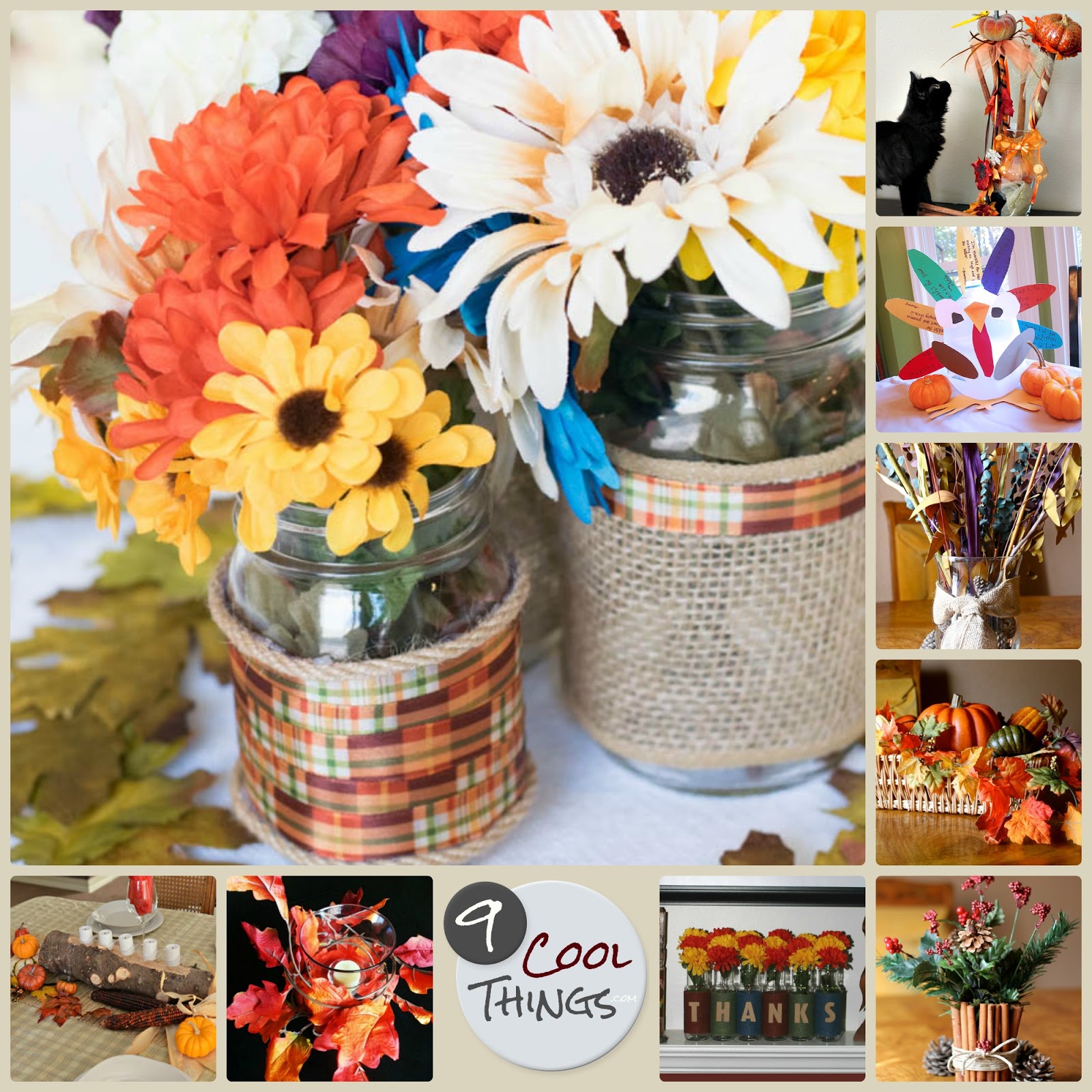 9 Cool Things: 9 Cool DIY Fall & Thanksgiving Centerpieces