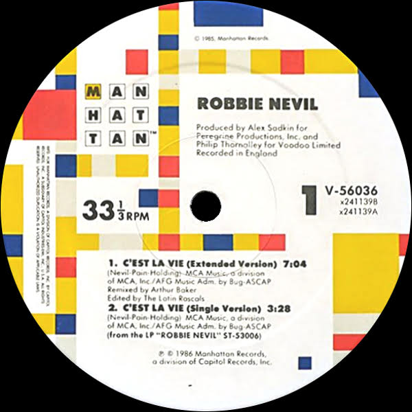 80sMusicReMixes: C'est La Vie (Extended Version) - Robbie Nevil