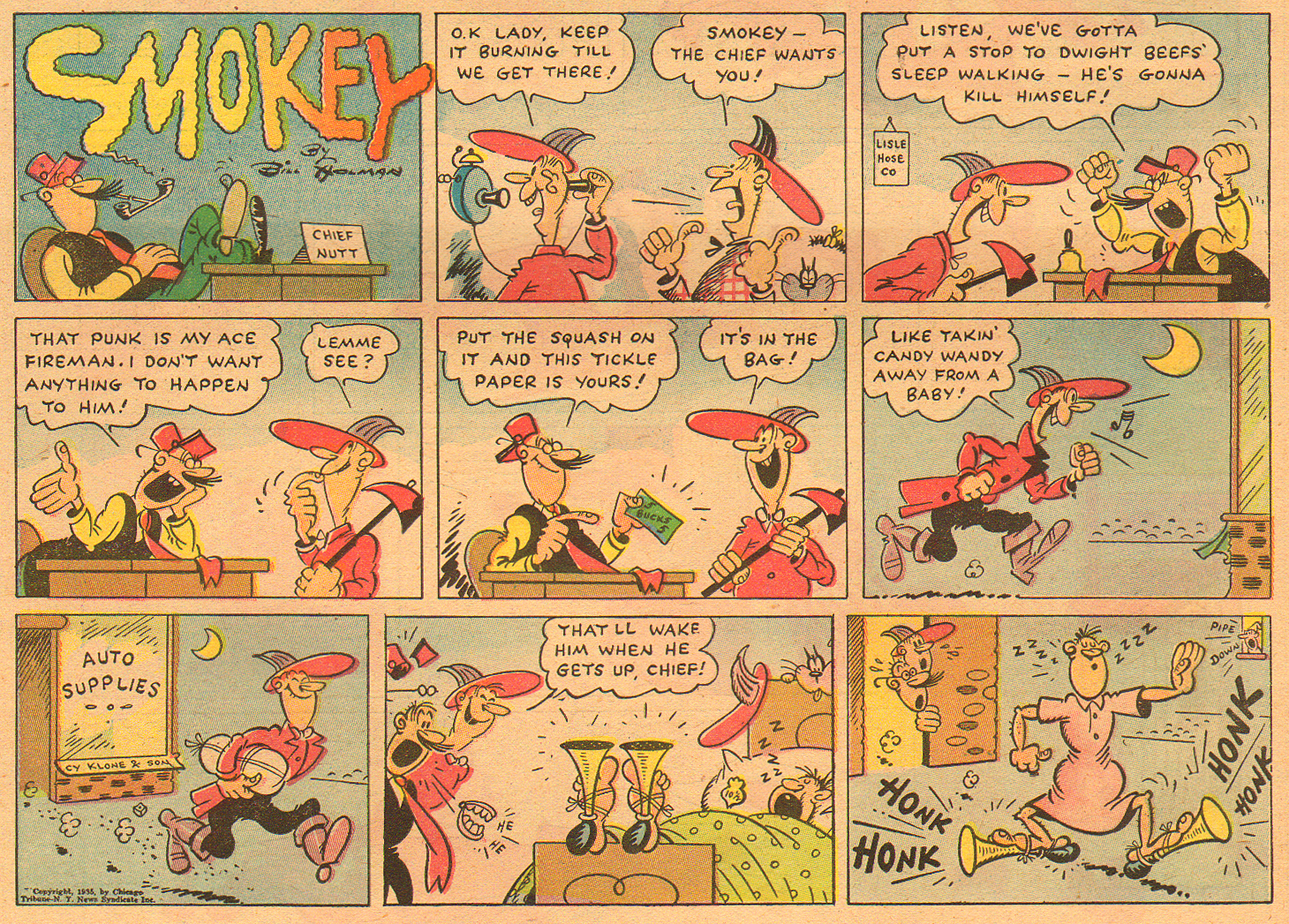 Screwball Comics: The Birth of Smokey Stover - First Puffs (1935)