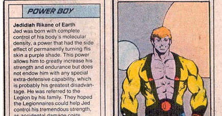 The Legion of Super Bloggers! : Who's Who: Power Boy