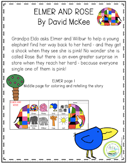 ELMER AND ROSE BOOK CRAFT ~ Book Units by Lynn