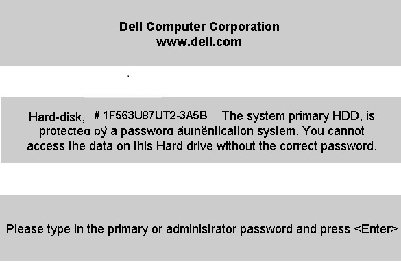 DELL PRIMARY OR ADMINISTRATOR PASSWORD: Dell Primary Or Administrator ...